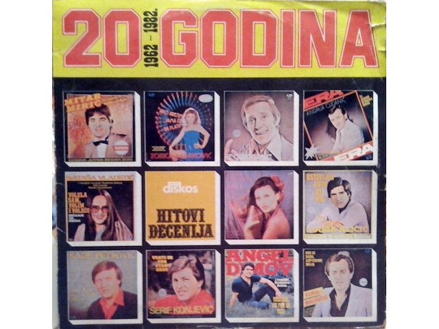 20 GODINA 1962-1982 - HITOVI DECENIJA - 2LP