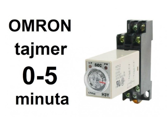 Vremenski rele - tajmer - 0-5 minuta - 220VAC - OMRON