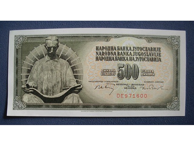500 DINARA 1970 - UNC
