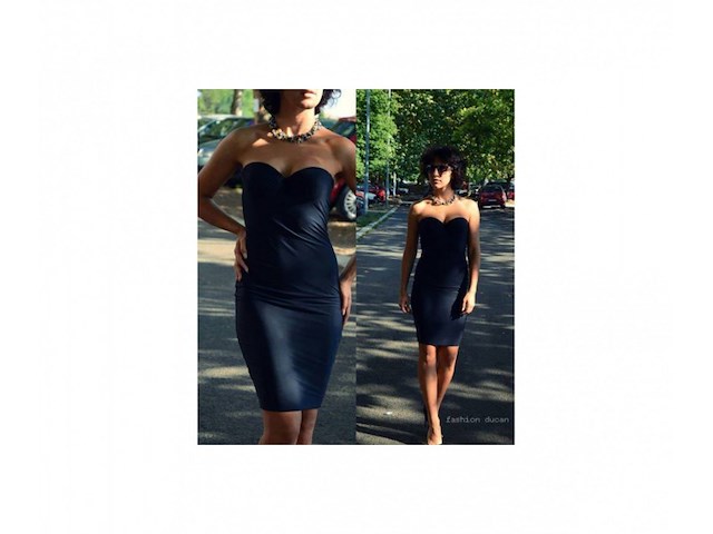 18) Crna Push Up haljina u vise boja