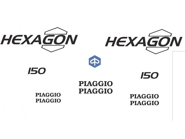 Nalepnice za motore Piaggio Hexagon