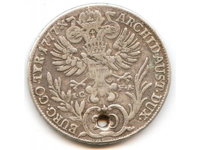 Austrija 20 kreuzer 1777 ICFA Maria