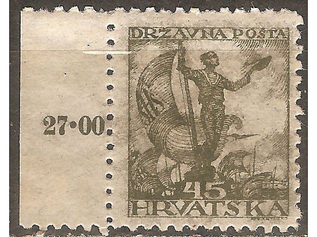 1919 - SHS Hrvatska - mornar sa brojem ploce