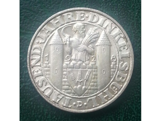 3 REICHSMARK 1928 D RRR