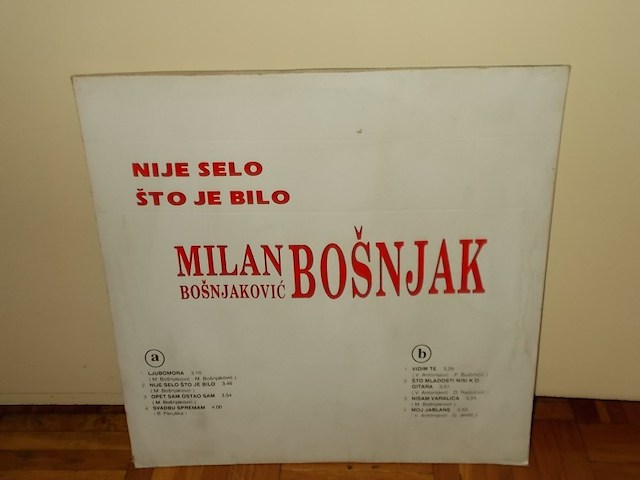 Milan Bošnjaković Bošnjak-Nije Selo Što Je Bilo