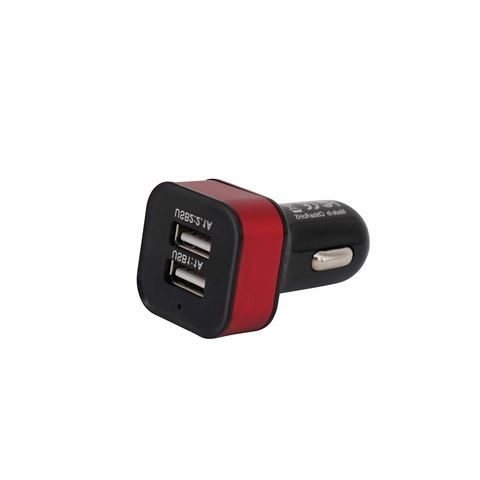 CAR DOD MS STREAM_2 2.1A DUAL USB CHARGER crveni