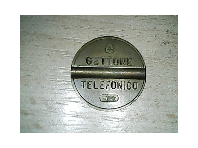 Stari italijanski zeton za telefon