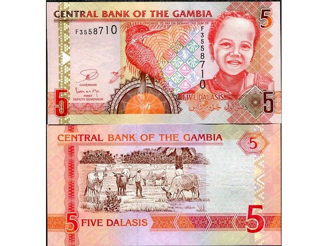 GAMBIJA 5 dalasisa (2013)  UNC