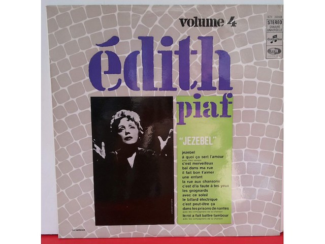 EDITH PIAF, JEZEBEL, VOL.4, LP