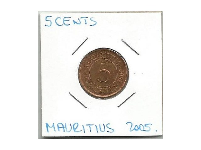 c2 Mauritius 5 cents 2005.