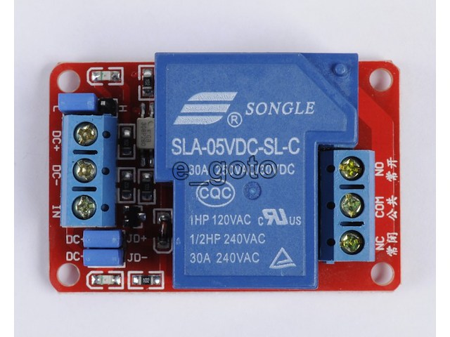 Modul sa 1 releom 30A H/L  5VDC