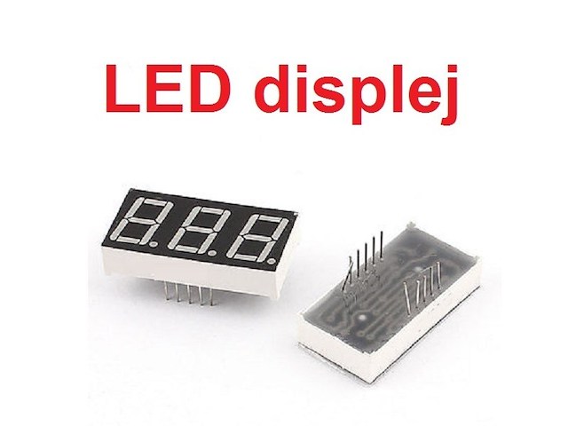 LED displej - 3 cifre - crveni - 0.36` - Anoda