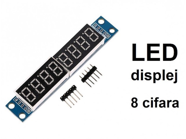LED displej - 8 cifara - MAX7219