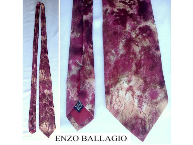 kravata svilena bordo ENZO BALLAGIO