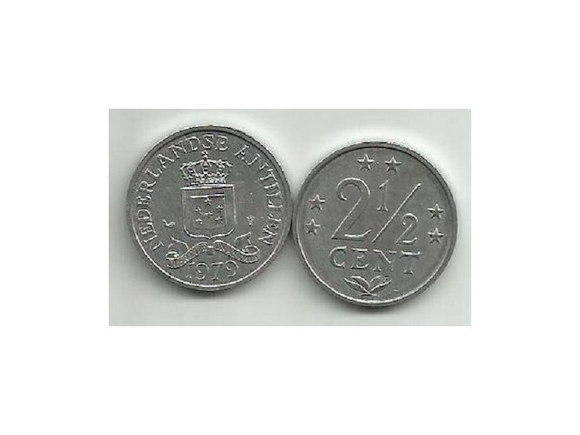 Holandski Antili 2 1/2 cent 1979. UNC