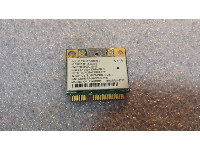 WIRELESS KARTICA ZA Packard Bell NEW95 TM82