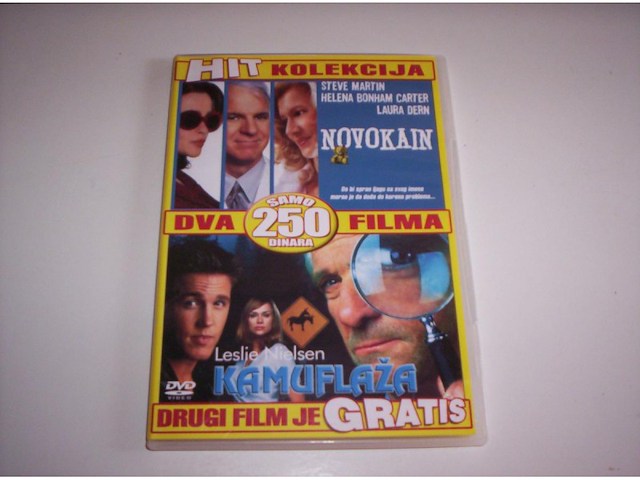 DVD NOVOKAIN/KAMUFLAŽA...NA 1 DVD-U