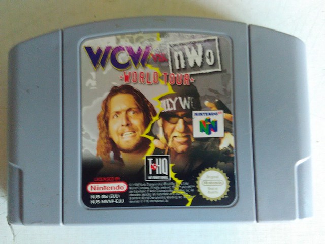 nintendo 64 igrica wcw world tour ispr sa slika