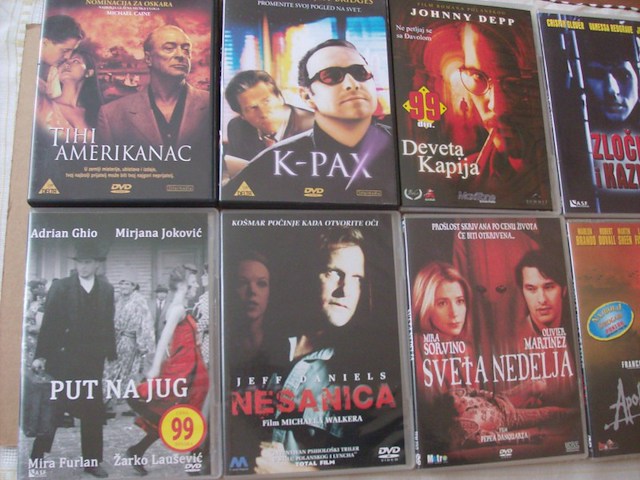 9 Originalnih DVD sa 10 Filmova