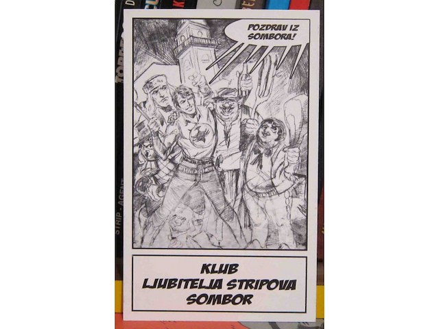 razglednica Klub ljubitelja stripa Sombor