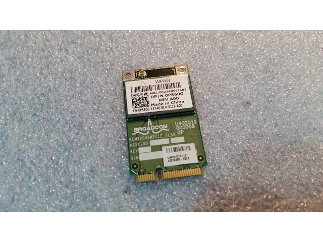 DELL LATITUDE E5400 E6500 E5410 M4400 BROADCOM WPAN BLU