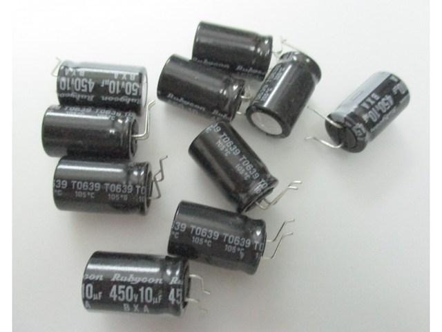 10uf-450V  Elko  Rubycon  (10komada)