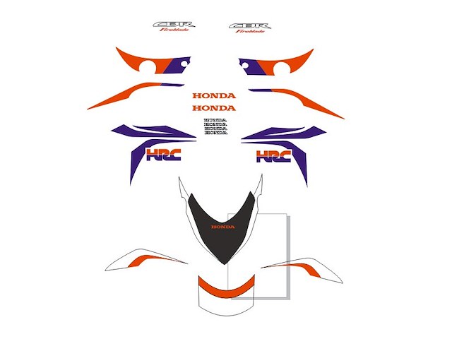 Nalepnice za motore Honda CBR 2009 HRC