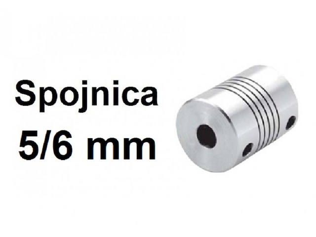 Elasticna spojnica za motor - 5/6 mm