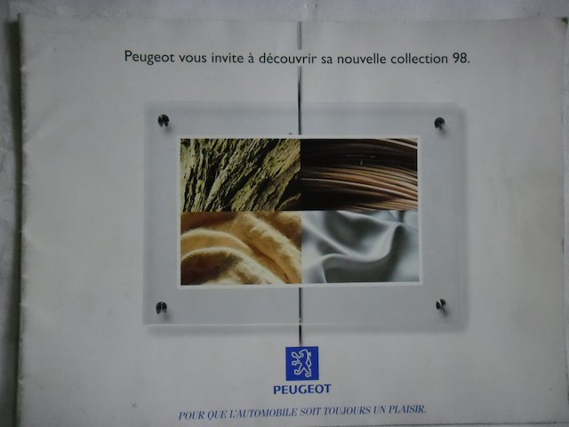 Prospekt  Peugeot program,1998.,A4,28 str,francuski