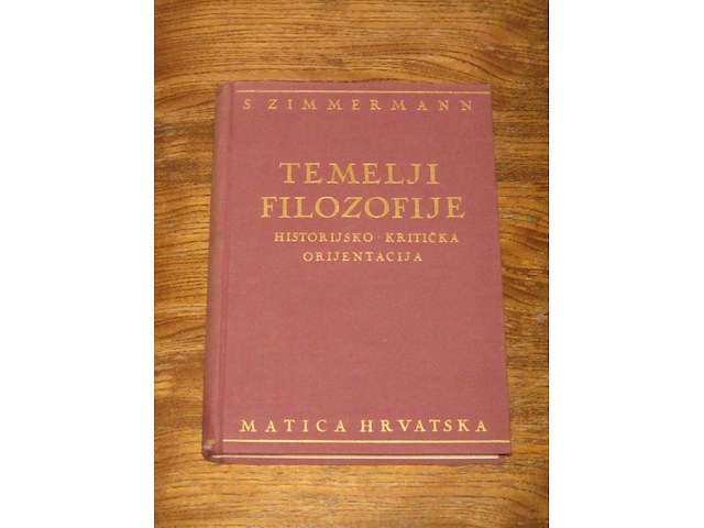 TEMELJI FILOZOFIJE - S. Zimmermann