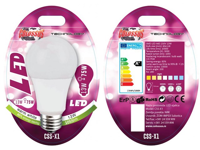 Colossus LED sijalica E27 CSS-X1