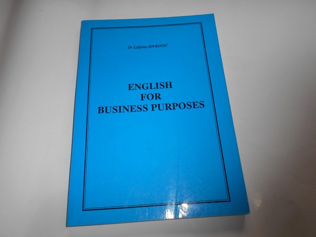 English for business purposes, Ljiljana Jovković