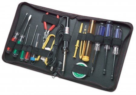 MH tool kit, technician, 17 pcs., black