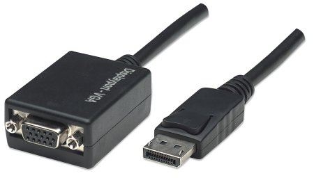 MH Converter, DisplayPort to VGA, DP-Male/HD15-Female