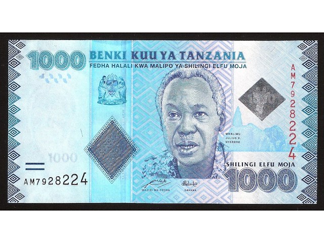 TANZANIJA 1000 šilinga (2010) UNC