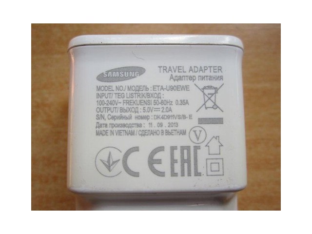 Samsung ETA-U90EWE punjač 5V 2A (bez USB kabla)