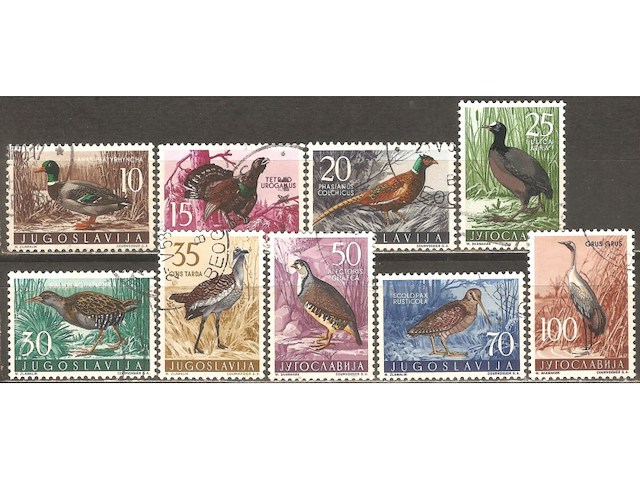 1958 - Yugoslavija ptice komplet serija