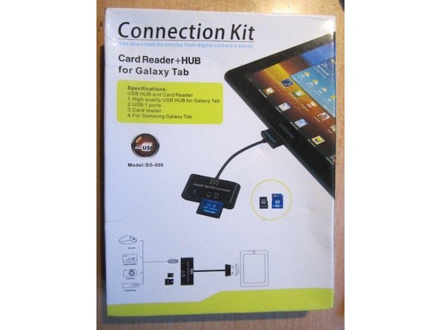 Connection Kit - Card reader + HUB za Galaxy Tab