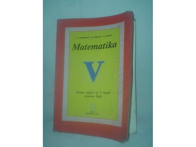 Matematika V B. Jevremovic