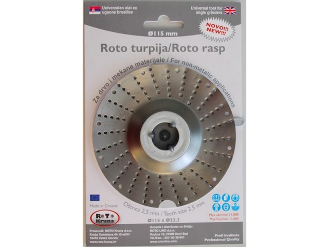 Turpija za brusilicu 2mm ROTO KRUNA