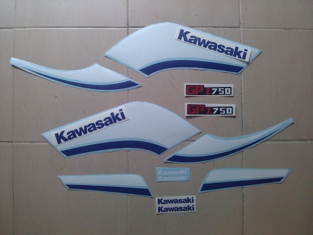 Nalepnice za motore Kawasaki GPZ 750 Unitrack