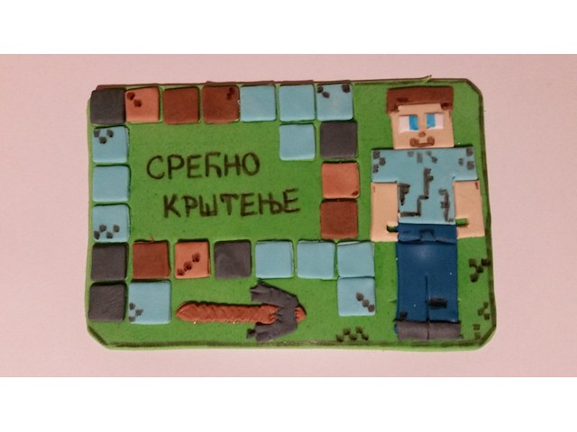 ukrasi za torte Minecrafts ploce s natpisima