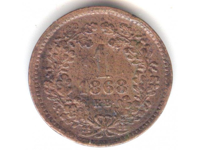 Madjarska 1 krajczar 1868 KB