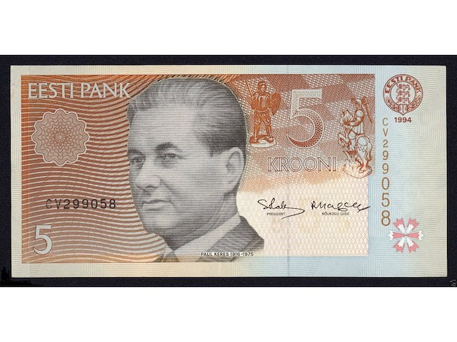 ESTONIJA 5 kruna (1994)  UNC