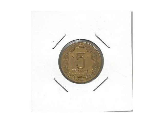 d8 Centralna Afrika 5 franaka 1975.