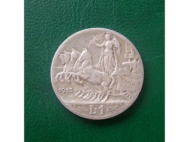 1 LIRA 1913 srebro