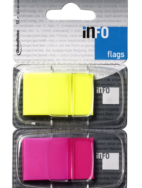 Page marker INFO FLAGS 2x25x43 mm, 2x50l