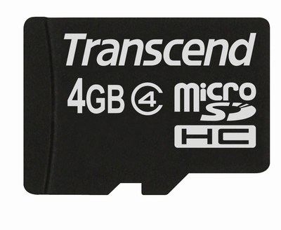 MICRO SD 4GB TRANSCEND bez adaptera TS4GUSDC4