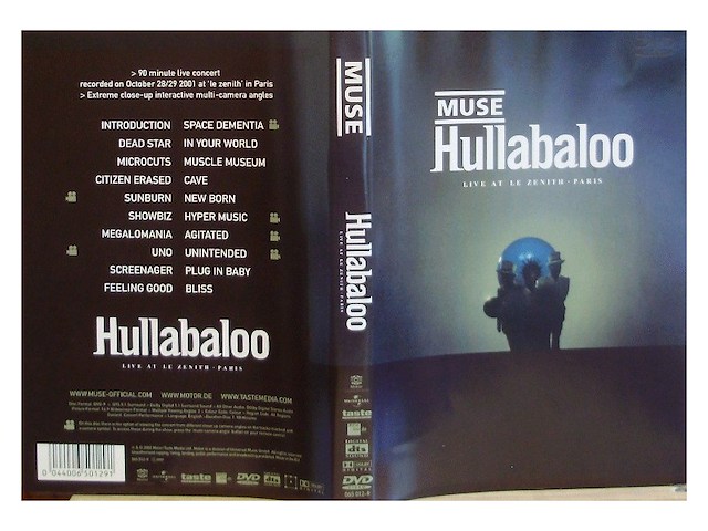 Muse - Hullabaloo - LIVE AT LE ZENITH - PARIS - DVD