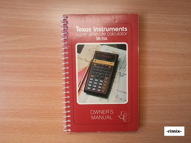 Texas Instruments SR-51A uputstvo.